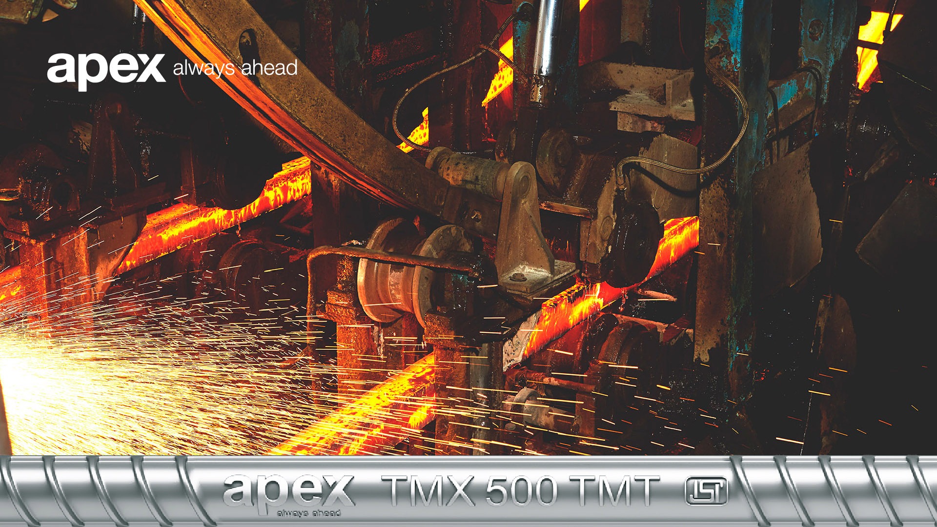 Apex Steel : High quality TMT steel bar manufacturing